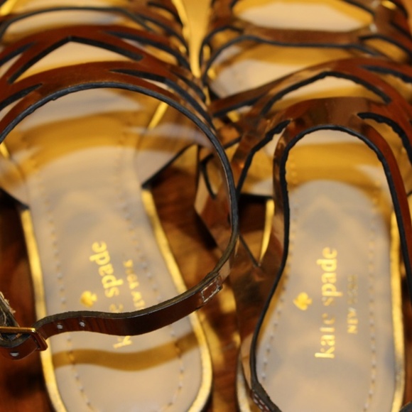 kate spade | Shoes | Kate Spade Gold Plated Sandals | Poshmark